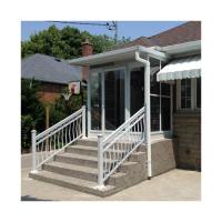 China Residential Aluminum Porch Railing Modern Mounted Aluminium Porch Fence for sale