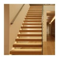 China Build floating wood staircase stair in wood high quality floating stairs for sale