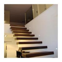 China Build floating wood staircase stair in wood high quality floating stairs for sale