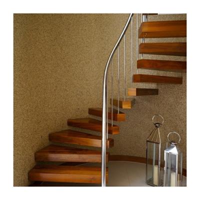 China Floating wood stairs outdoor wooden steps custom made floating staircase for sale