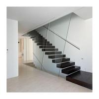 China Build wood glass floating staircase wooden staircase kits floating stairs for sale