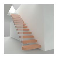 China Timber floating stairs wood glass staircase made in china floating stiarcase interior for sale