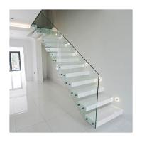 China Oak wood floating stairs custom woode stairs floating staircase handrail covers for sale