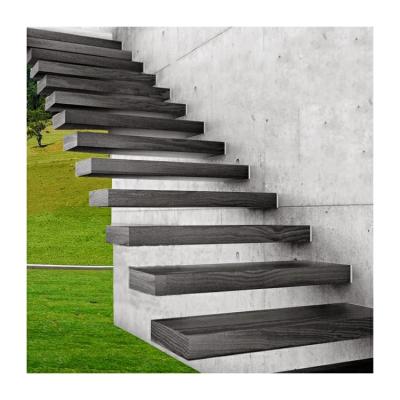 China Wood treadfloating stairs decorative wood floating staircase for home design for sale