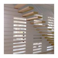 China Wood treadfloating stairs decorative wood floating staircase for home design for sale
