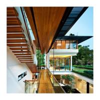 China Build wooden floating staircase prefabricated wooden house modern build floating staircase for sale