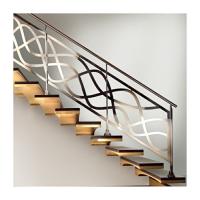 China Wooden floating stairs residential oak wood floating staircase side step for sale