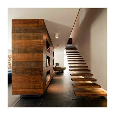 China Wood wall floating shelf with drawer wood burning stove with water jacket veneer floating staircase for sale