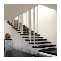 China Floating wood stair suppliers wood construction kit floating stairs prices for sale