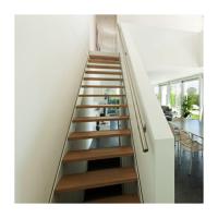 China Oak tread floating staircase nature wood steps stairs floating staircase parts for sale