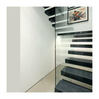 China Oak tread floating staircase nature wood steps stairs floating staircase parts for sale