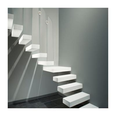 China Steel wood floating stairs suppliers stairs with woods indoor floating staircase designs for sale