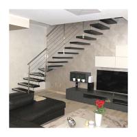 China Wood floating stairs price railing outdoor stairs wooden floating staircase designs for marble for sale