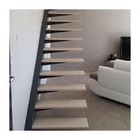 China Interior wood floating stairs wood stair design floating cement stairs for sale