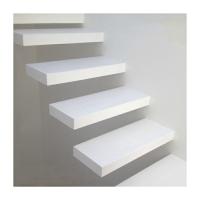China Wood box tread floating staircase wood flating staircase floating deck stair landing for sale
