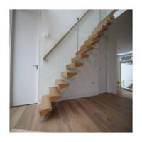 China Attic wood floating stairs wooden design staircase floating grey stone stairs for sale