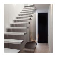 China Wooden tread floating staircase wood step staircase floating stair treads for sale