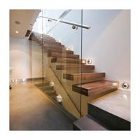 China Wooden floating stairs residential wooden designs floating staircase diy for sale