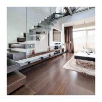China Wooden floating stairs residential wooden designs floating staircase diy for sale