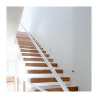 China Wood treads floating stairs modern wood for indoor use floating stairs brackets for sale