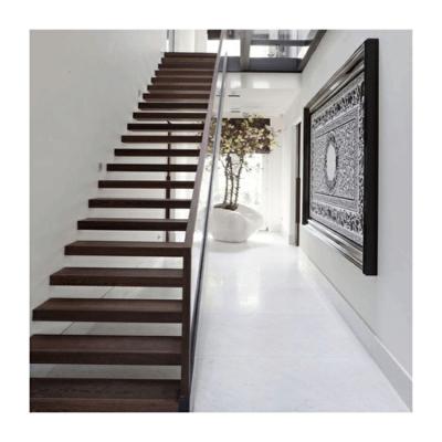 China Steel wood floating staircase small space wood floating stairs construction details for sale