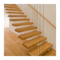 China Floating wood staircase wooden philippines floating stairs miami for sale