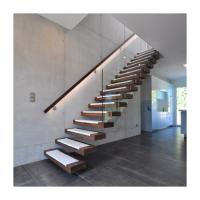 China Floating wood staircase wooden philippines floating stairs miami for sale