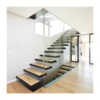 China Floating wood staircase wooden philippines floating stairs miami for sale