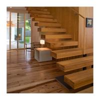 China Wooden floating staircase used wooden carpeted floating stairs for sale