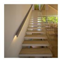 China Wooden floating staircase used wooden carpeted floating stairs for sale