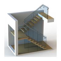 China Floating wooded staircase beautiful wood stairs cheap floating staircase for sale