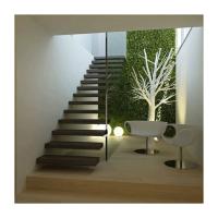 China Natural wood floating stairs buy wooden staircase white floating stairs for sale