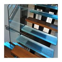 China Small house stair staircase toughened glass panel floating stairs glass balustrade for sale