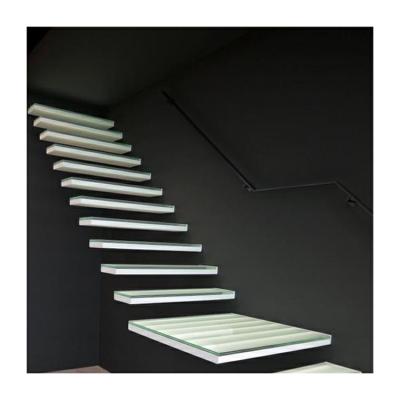 China Home glass staircase prices floating glass stairs for sale