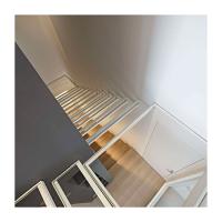 China Galvanized stair glass treads staircase frameless suspension glass stairway for sale