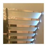 China Cable railing u shape plexiglass staircase floating glass stairs manufacturer for sale