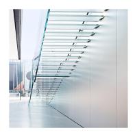 China Space saving custom glass floating glass stairs for sale