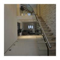 China Interior wooden floating staircase wood folding ladder floating stairs white for sale
