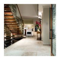 China Stainless steel wood floating stairs wood floating staircase stair tread for sale