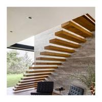 China Steel Cantilever Floating Stairs Modern Suspension Stair To Loft for sale