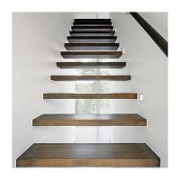 China Interior Wood Cantilever Floating Stairs WA-SFL1002 Suspension Staircase for sale