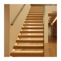 China Interior Wood Cantilever Floating Stairs WA-SFL1002 Suspension Staircase for sale