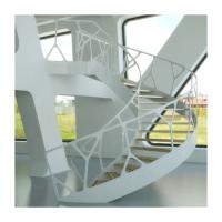China Timber wood steps curved concrete stairs Finland stairs treads for curved stairway for sale