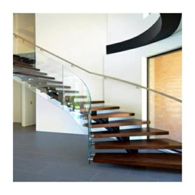 China Timber tread round staircase price Calgary curved stairway lift cost for sale
