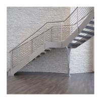 China Timber tread round staircase price Calgary curved stairway lift cost for sale