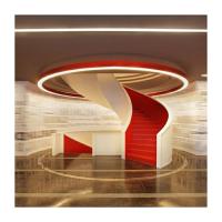 China Timber step arched staircase Mongolia stairway nosing for curved stairway for sale