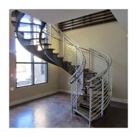 China Wood step stair nosing for curved stairs Paraguay round stairway for home for sale