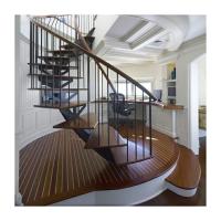 China Wood treads radius stairs Saudi Arabia how to build a curved stairway for sale