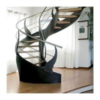 China Wood treads radius stairs Saudi Arabia how to build a curved stairway for sale