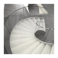 China Wood step modern curved round staircase Laos stairway runner curved stairway for sale